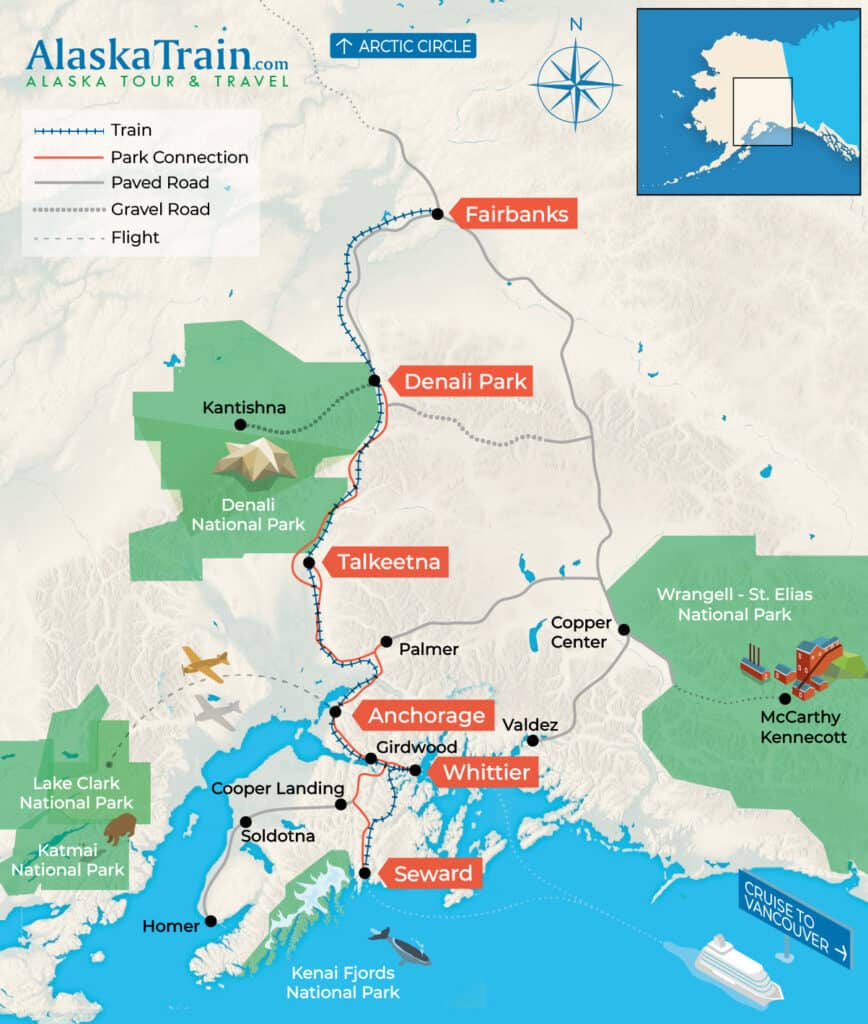 Alaska Railroad Routes & Train Information | AlaskaTrain.com